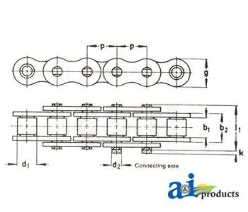 RC80M Metric Roller Chain Fits Several – CEA_Services