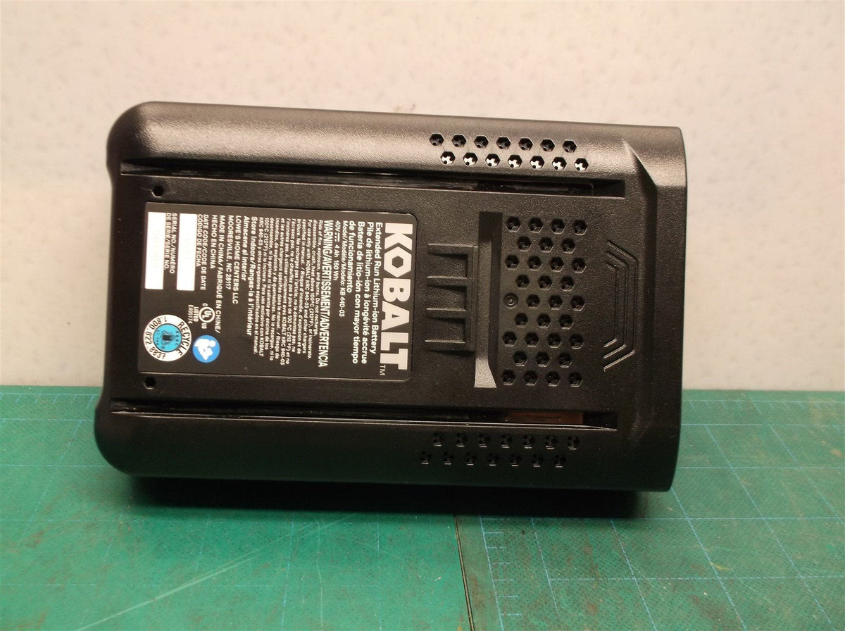 Kobalt 40V 4.0ah Model: KB 440-03 Ultimate Output Lithium Ion Battery ...